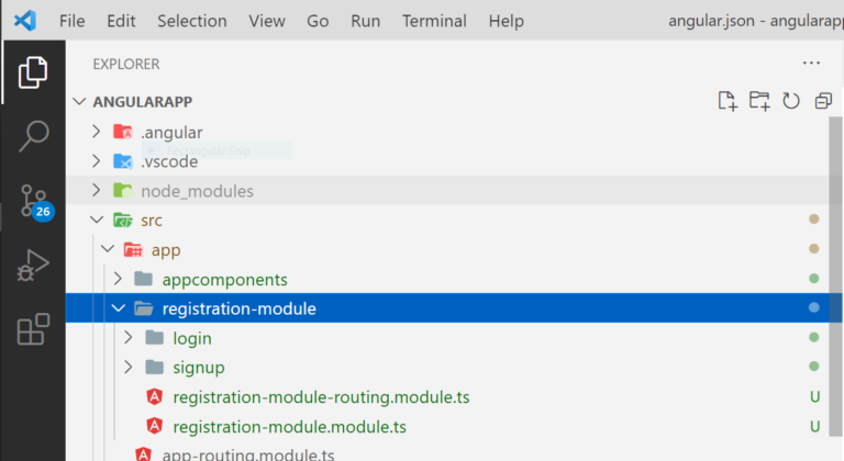 Angular Generate Component In Subfolder Or Subdirectory Example Tutorials Camp